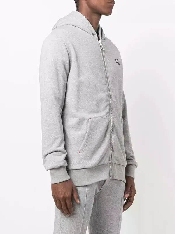 Philipp Plein Logo-patch Zip-up Hoodie