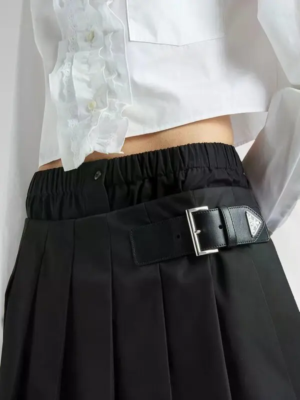 Prada Re-nylon Pleated Miniskirt