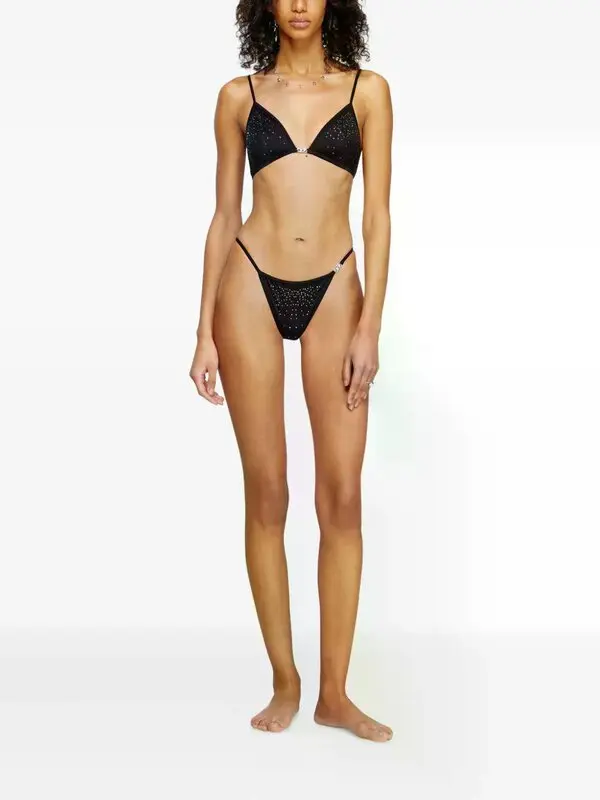 DIESEL® Luna-dnm Embellished Triangle Bra - Black