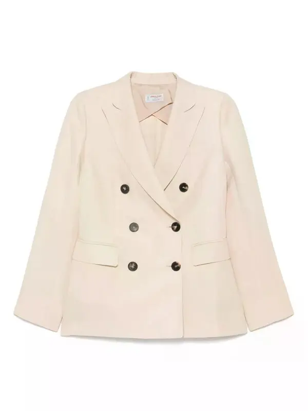 Alberto Biani Slub-texture Blazer - Neutrals