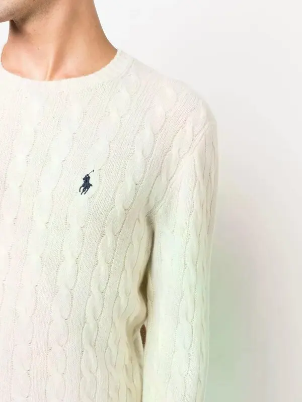 Polo Ralph Lauren Cable-knit Embroidered Logo Sweater