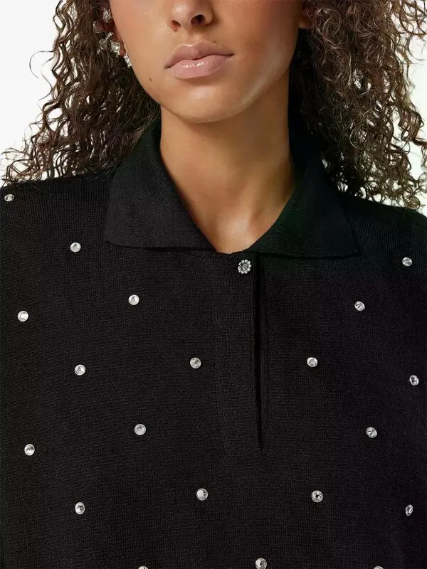 Versace Studded Polo Sweater