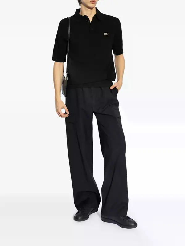 Dolce & Gabbana Cotton Polo Shirt - Black
