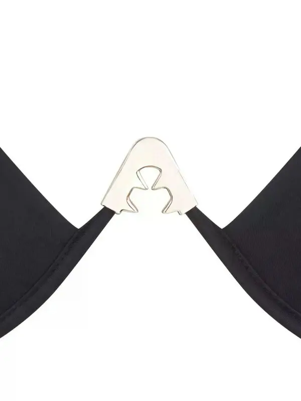 LET'S SWIM Shark Logo Bikini Top