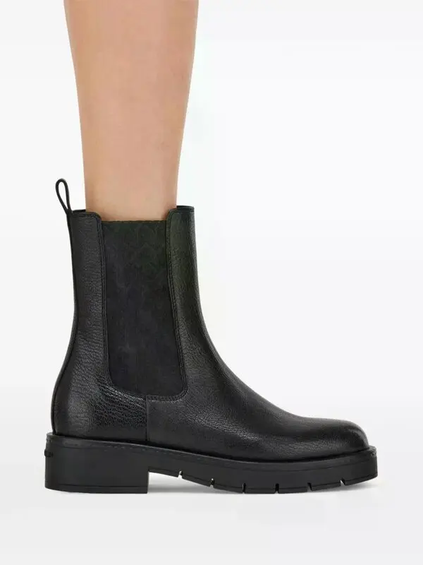 FERRAGAMO Lambskin Chelsea Boots