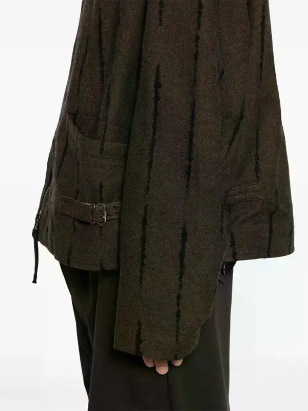 ZIGGY CHEN Twill Weave Jacket With Graphic Print