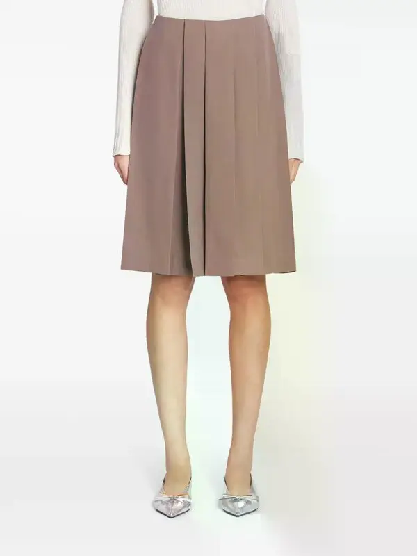 LANVIN Pleated Culotte Shorts