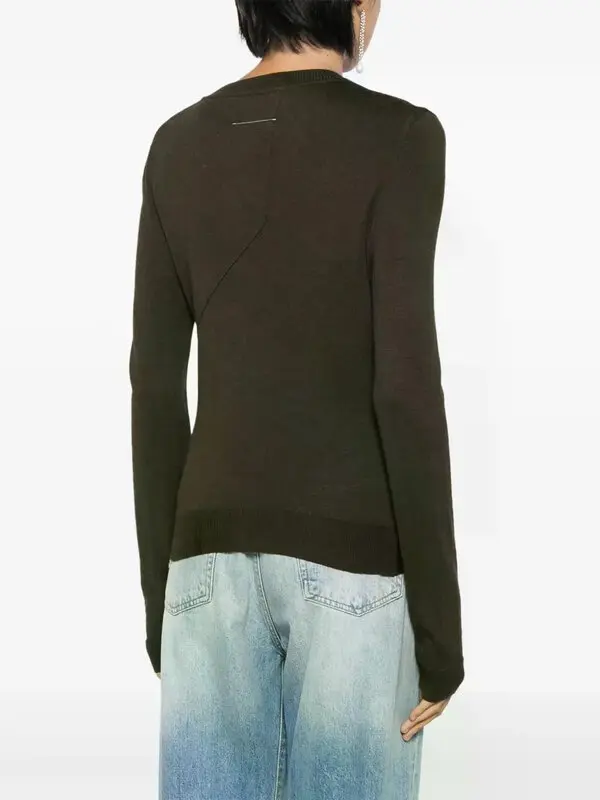 MAISON MARGIELA Panelled Virgin Wool Blend Jumper