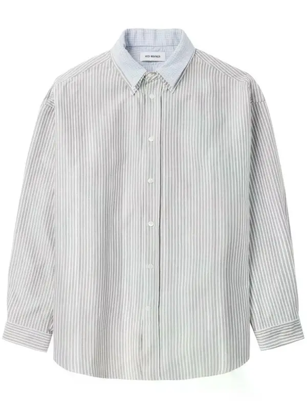 HED MAYNER Striped Cotton Shirt