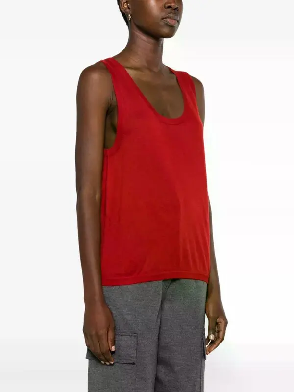 Frenckenberger Sleeveless Cashmere Knit Top