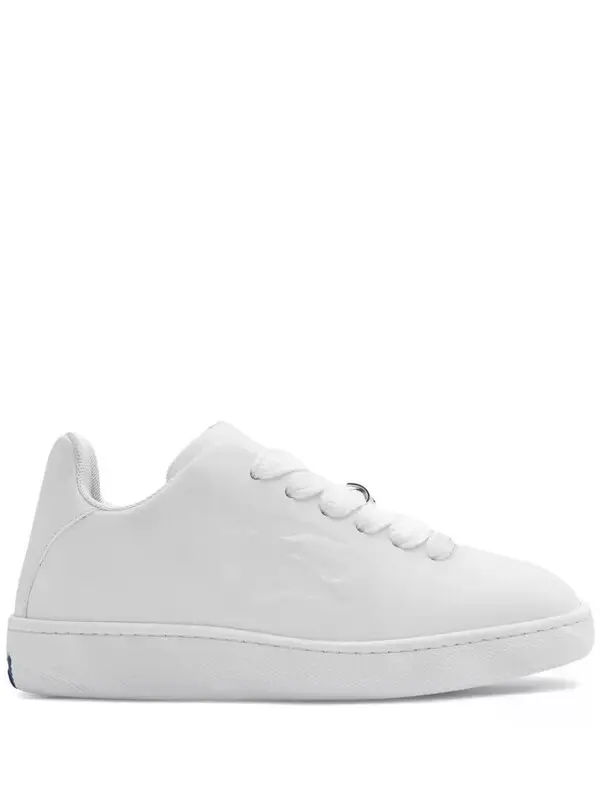 Burberry Calf Leather Sneakers With Equestrian Knight Motif