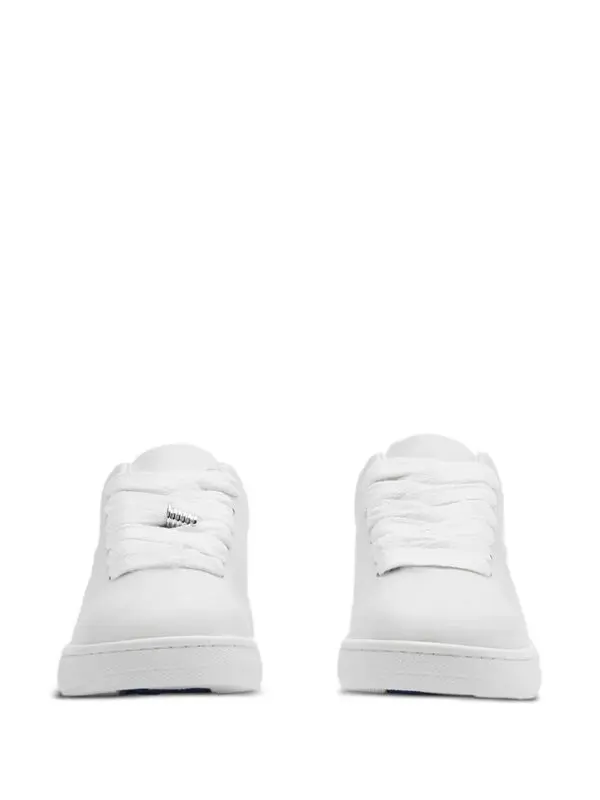 Burberry Calf Leather Sneakers With Equestrian Knight Motif
