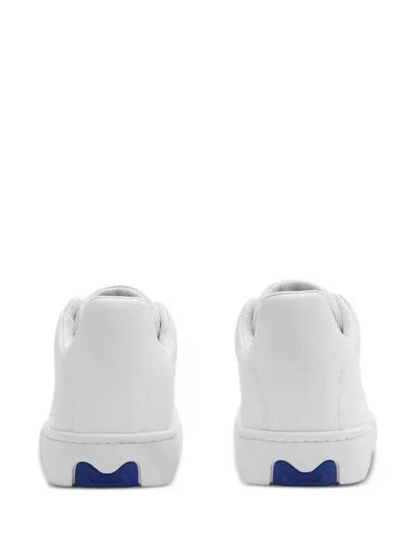 Burberry Calf Leather Sneakers With Equestrian Knight Motif