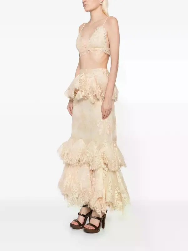 Zimmermann Eden Lace Handkerchief Skirt