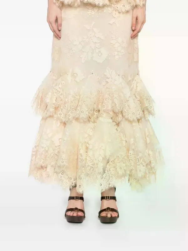 Zimmermann Eden Lace Handkerchief Skirt
