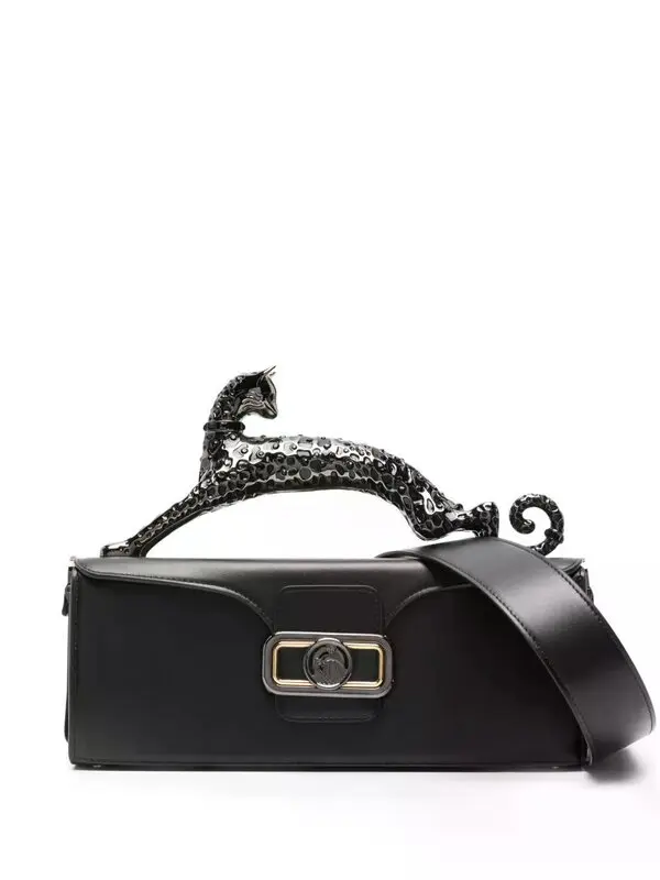LANVIN Sculpted Handle Leather Bag