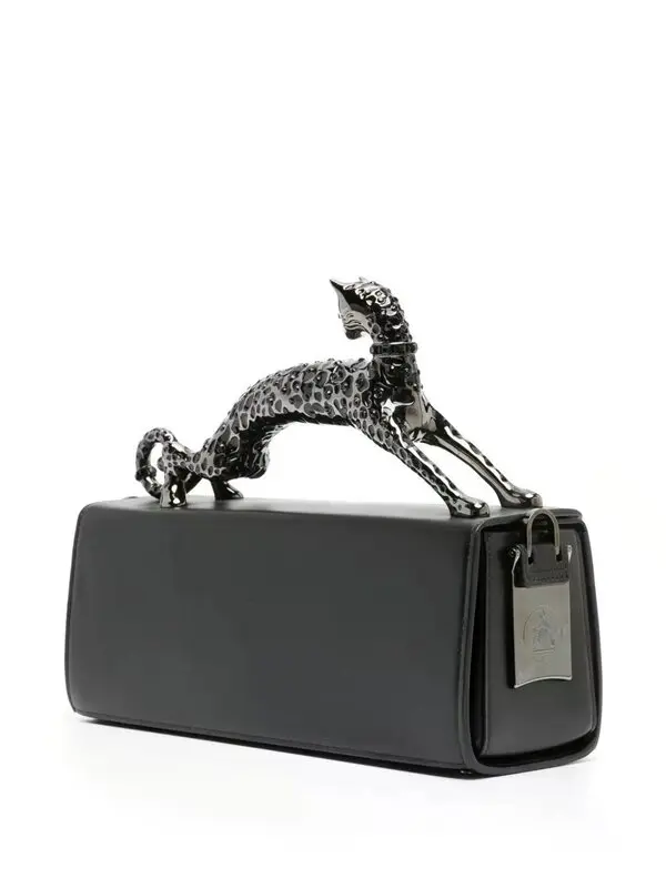 LANVIN Sculpted Handle Leather Bag