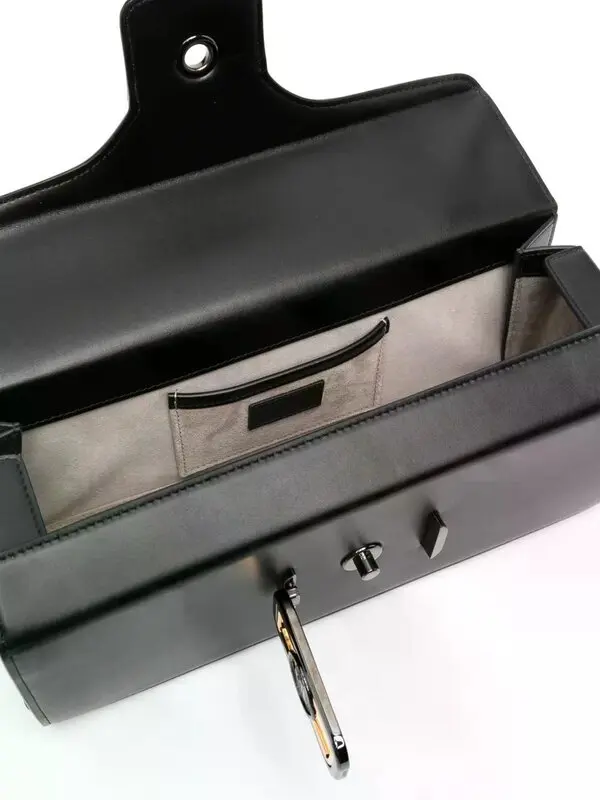 LANVIN Sculpted Handle Leather Bag