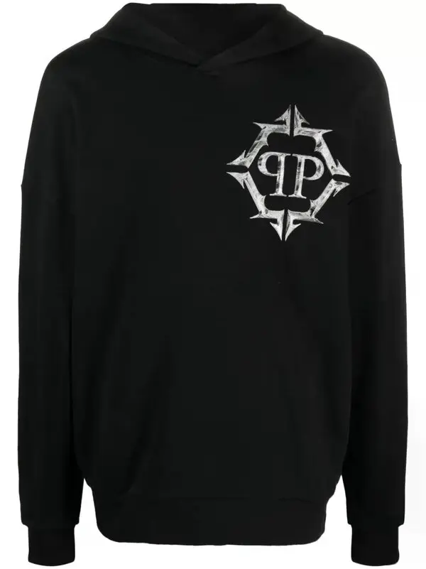 Philipp Plein Logo-print Hoodie - Black