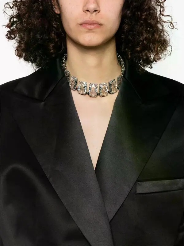 ALMAZ Cropped Tuxedo Blazer