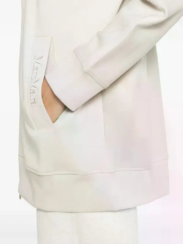 Max Mara Zip-up Hoodie With Classic Hood