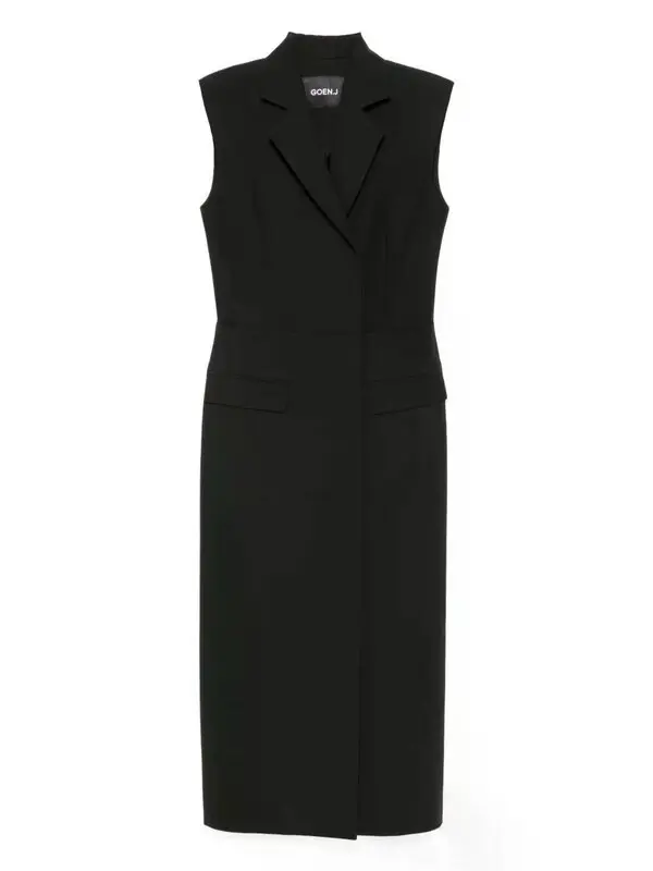 Goen.j Layered Panel Blazer Dress - Black