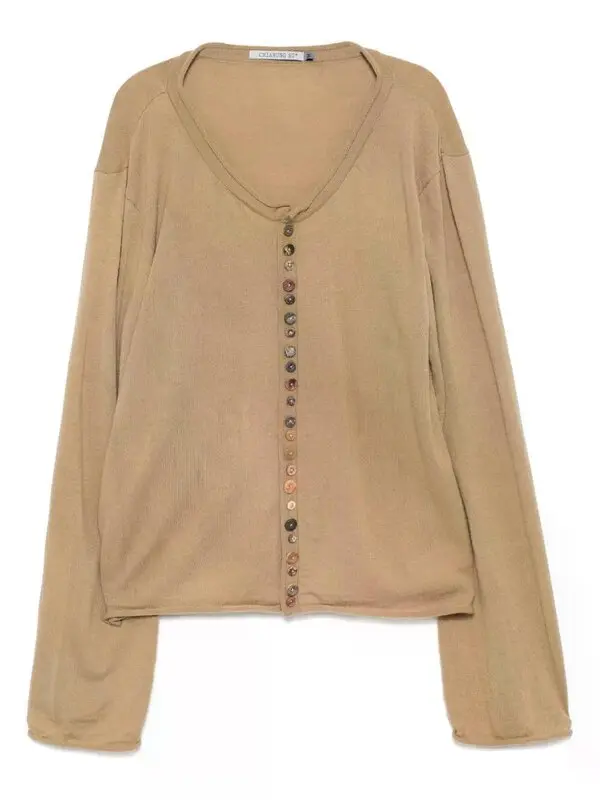 CHIAHUNG SU Long-sleeve Cardigan With Button Fastening