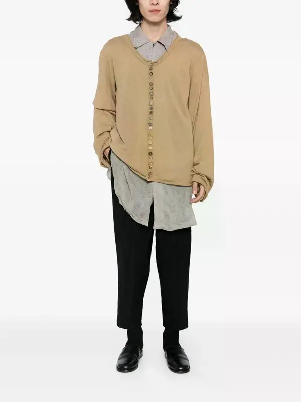 CHIAHUNG SU Long-sleeve Cardigan With Button Fastening