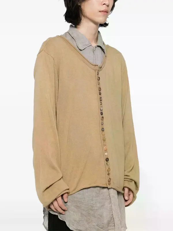 CHIAHUNG SU Long-sleeve Cardigan With Button Fastening