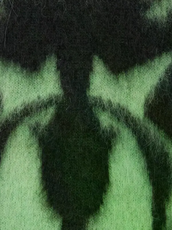 La DoubleJ Intarsia-knit Long-sleeve Jumper - Green