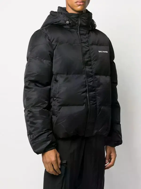 DAILY PAPER Padded Down Jacket With Drawstring Hood