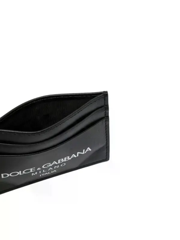 Dolce & Gabbana Logo-print Leather Card Holder