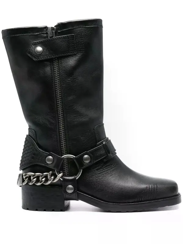 Zadig&Voltaire Igata Leather Biker Boots