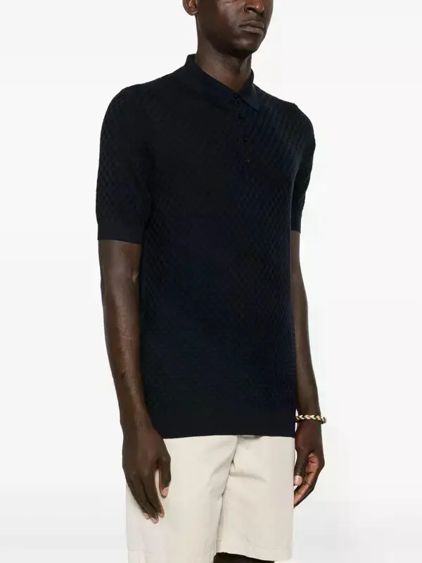GOES BOTANICAL Interlock Merino Wool Polo Shirt