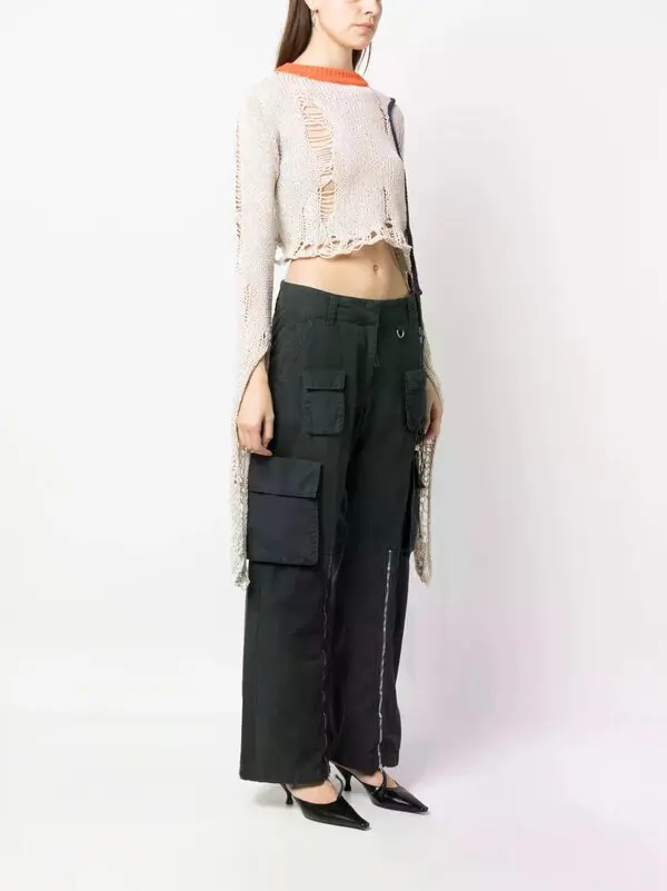 Ottolinger Distressed Cropped Jumper