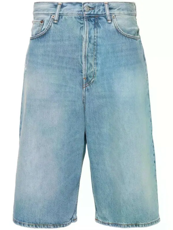Acne Studios Straight-leg Denim Shorts - Blue