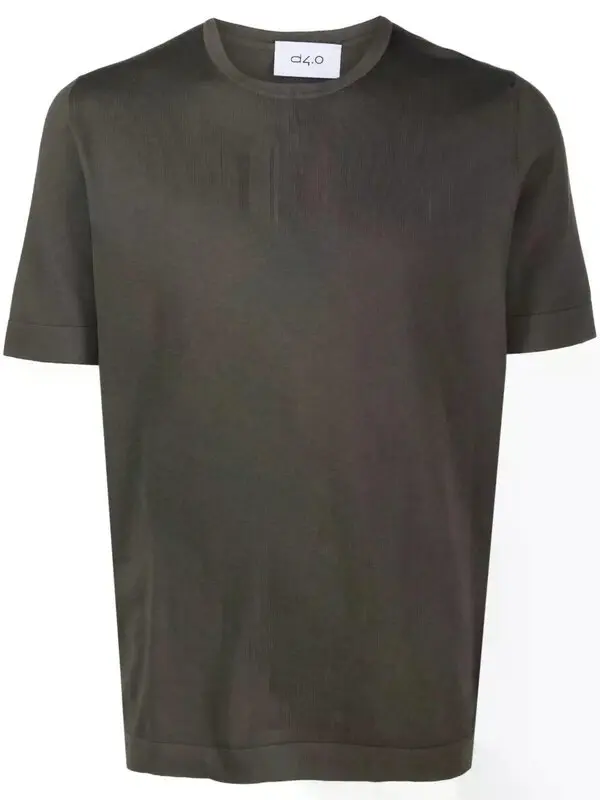 D4.0 Short-sleeved Fine-ribbed T-shirt