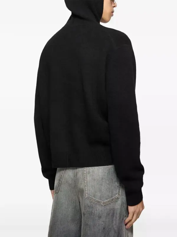Acne Studios Appliqué Hoodie - Black