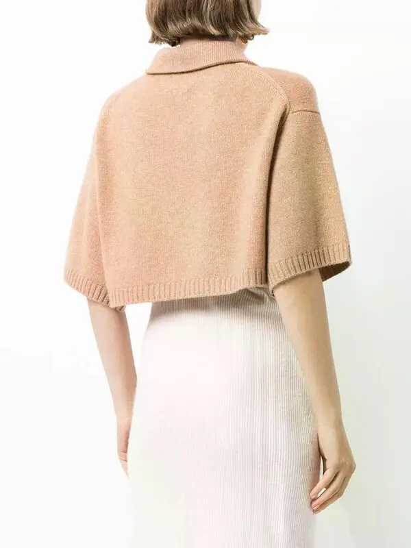 Cashmere In Love Cropped Knitted Shirt