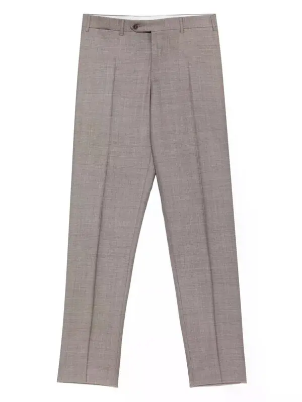 Canali Wool Trousers - Brown