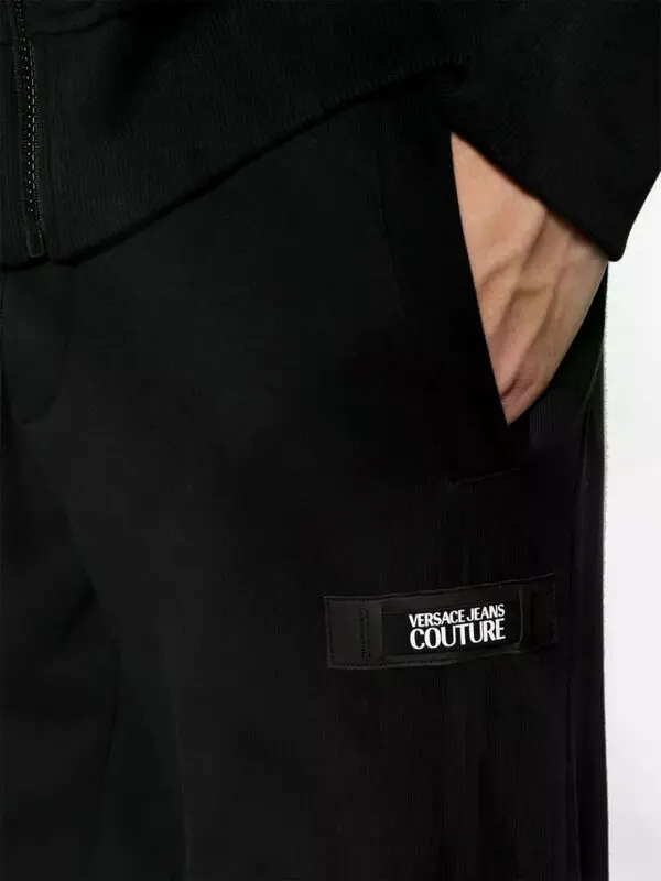 Versace Logo-patch Cotton Track Pants