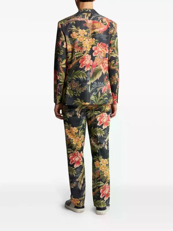 Etro Floral-print Single-breasted Blazer
