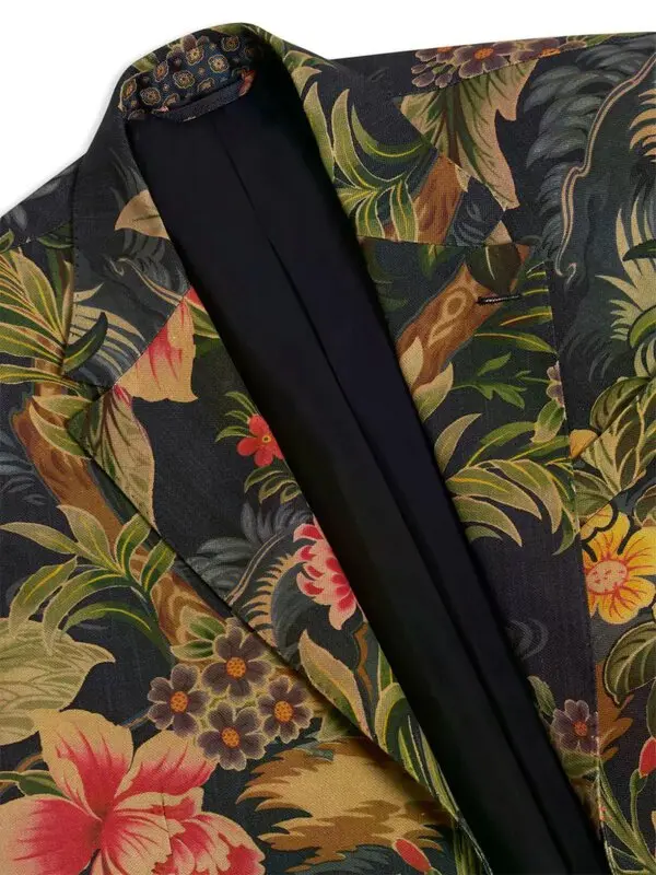 Etro Floral-print Single-breasted Blazer