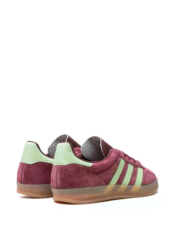 Adidas Gazelle Indoor Shadow/semi Spark Green Suede Sneakers - Red