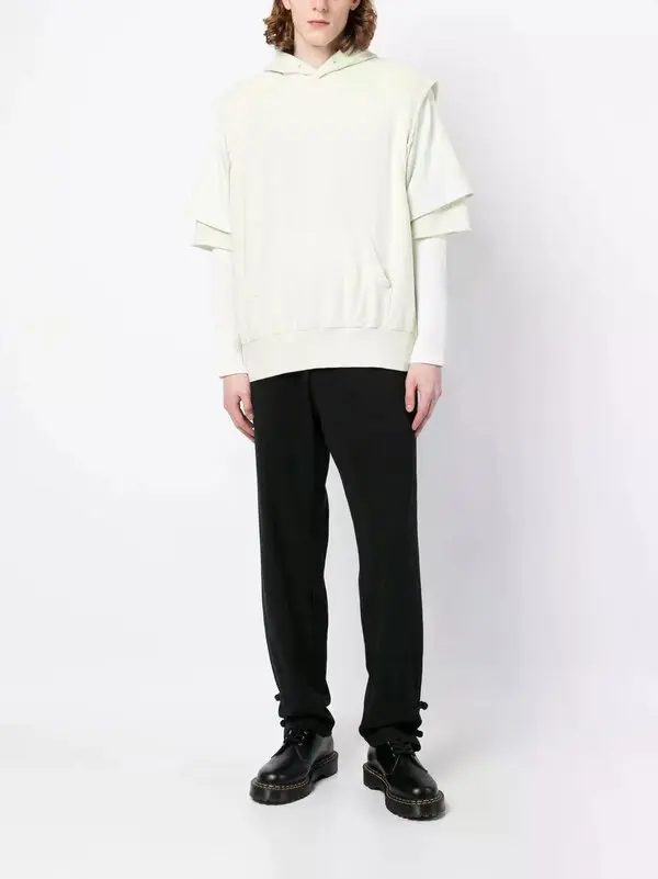 Undercover Layered Sleeve Cotton Hoodie