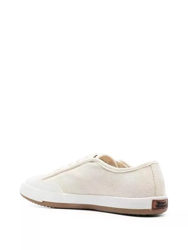 VIVIENNE WESTWOOD Logo Print Low-top Canvas Sneakers