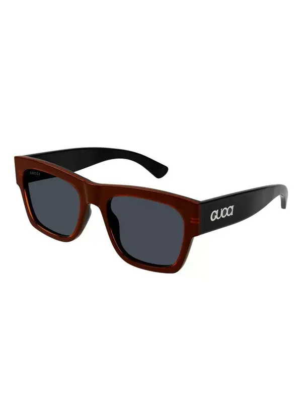 Gucci Square Frame Sunglasses - Red