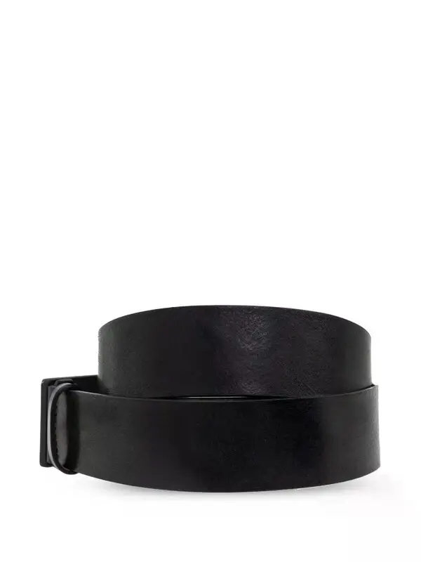 Dsquared2 Embossed Logo Leather Belt - Black
