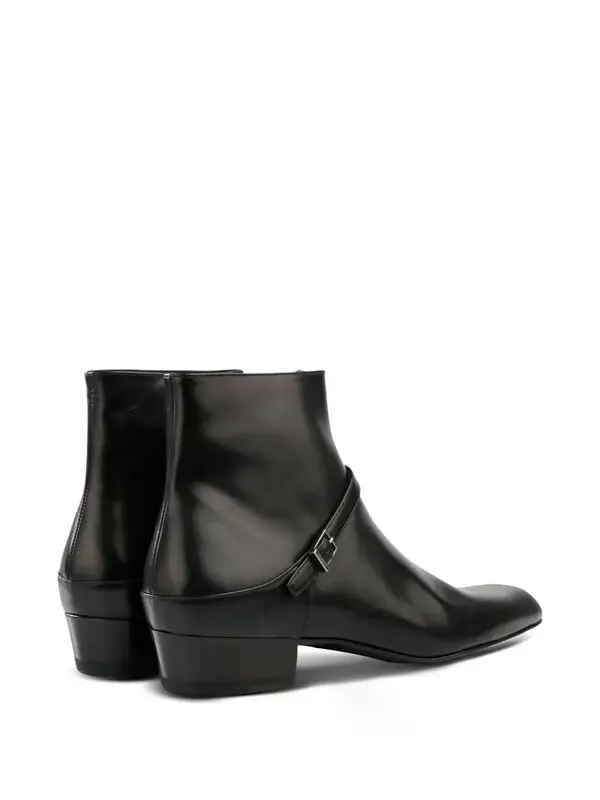 Saint Laurent Augustin Buckle-detail Boots