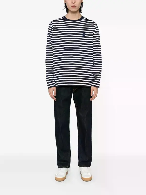 Maison Kitsuné Bold Fox Head Patch Regular Marin T-shirt - Blue